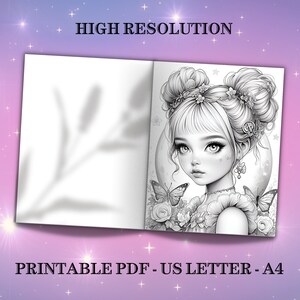 MOON FAIRIES - 25 Coloring Pages, Coloring Book for Adults and Kids ...