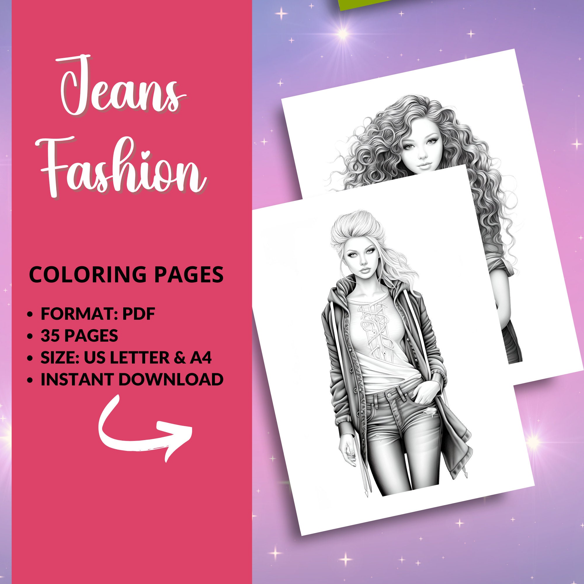 Jeans Coloring Page
