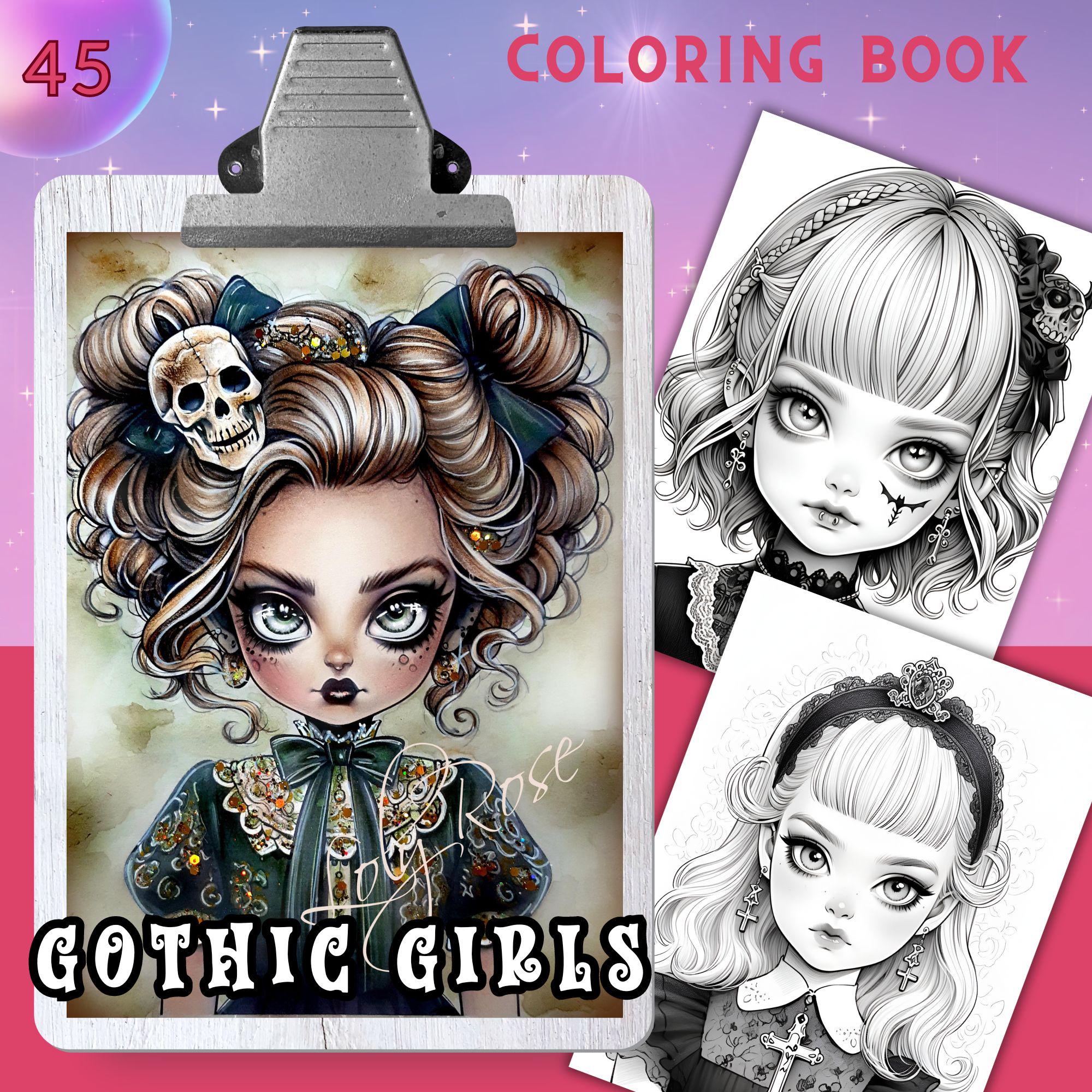 Goth Ragazza Pagine Da Colorare Segno Dello Zodiaco Dell'Ariete Con