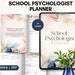 School Psychologist Digital Planner School Counselor Journal Therapy ...