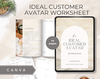 Ideal Customer, Client Avatar, Profile Worksheet, Small Business ...
