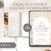 Ideal Customer Avatar Worksheet Canva Template Target Market Audience ...