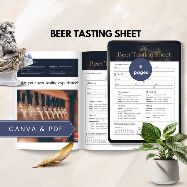 Printable Beer Tasting Placemats - Etsy