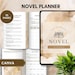 Novel Planner Printable Author Novel Writing a Book Guide Workbook ...