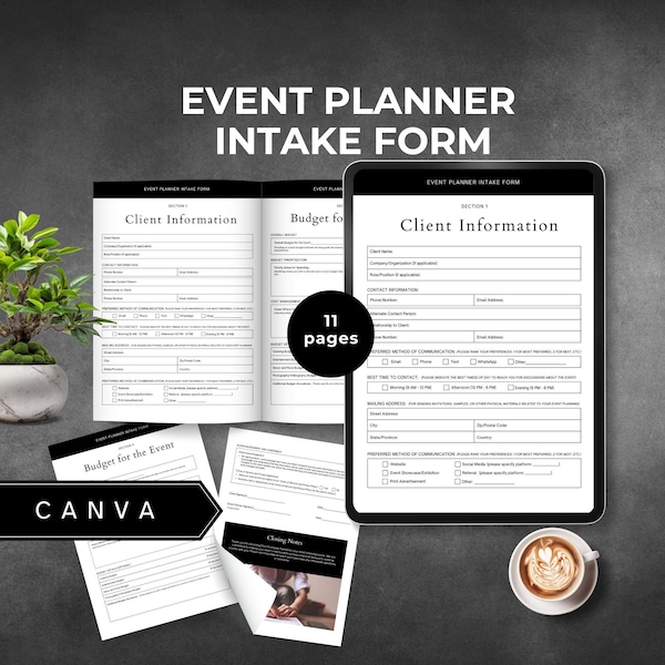 Event Planner Forms - Etsy