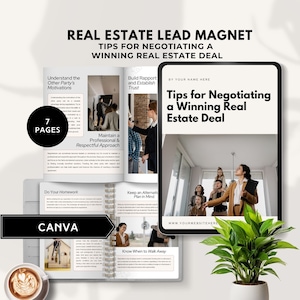 Real Estate Agent Lead Magnet for Realtor Marketing Template Freebie ...
