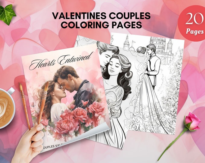 Love Conquers All. Soulmate / Couple Adult Coloring Book Digital ...