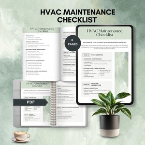 Hvac Maintenance Checklist Home Air Conditioning Hvac Inspection Small ...