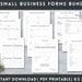 Business Forms Bundle | Small Business Owner Form Order Form Template ...