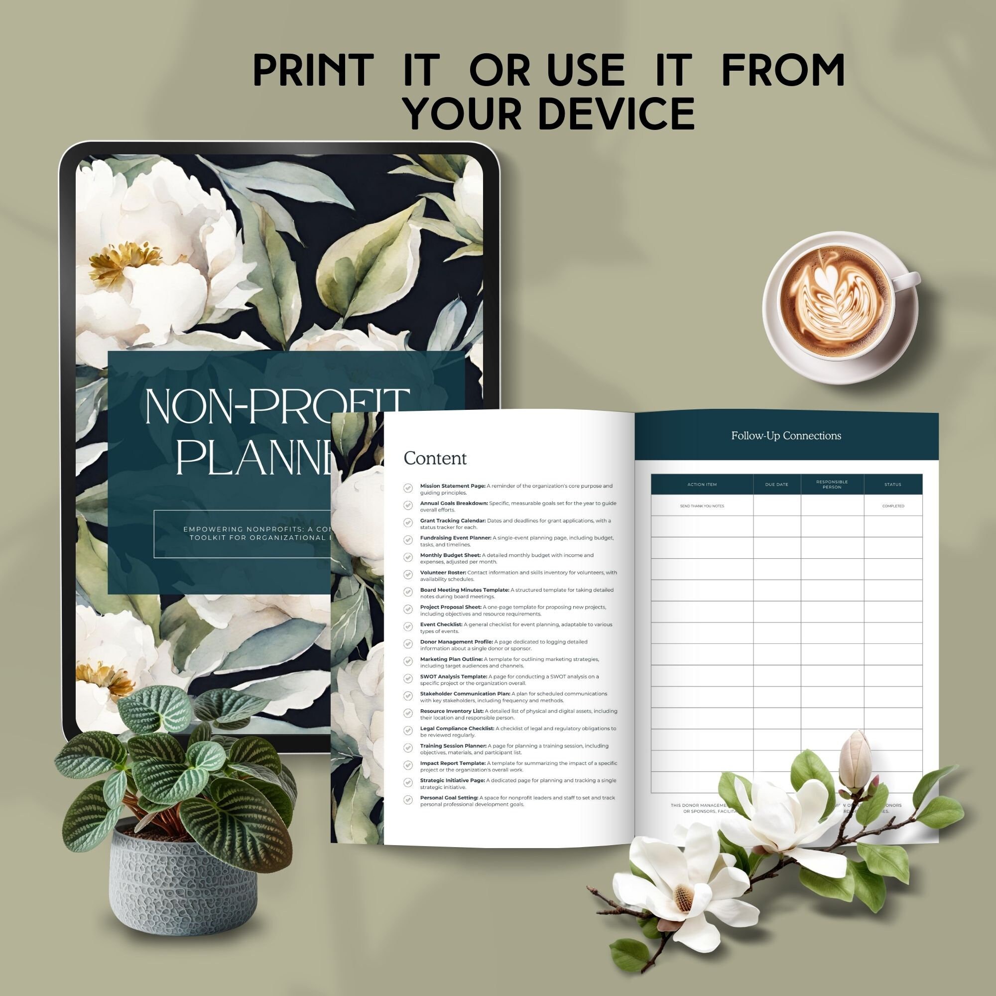 Non Profit Event Planner Template Canva Religious Organization Plan ...