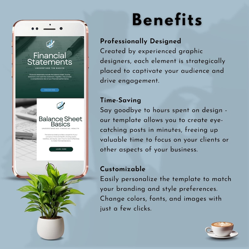 Accounting and Bookkeeping Social Media Templates Tax Accountant Social ...