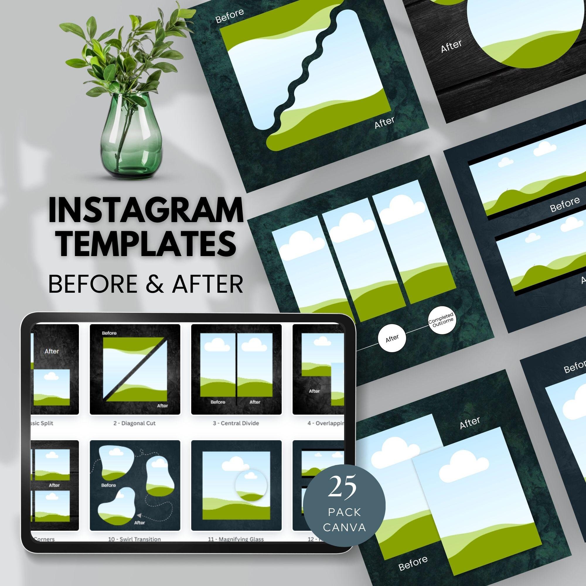 Instagram Templates Before and After Body Sculpting Weight Loss ...
