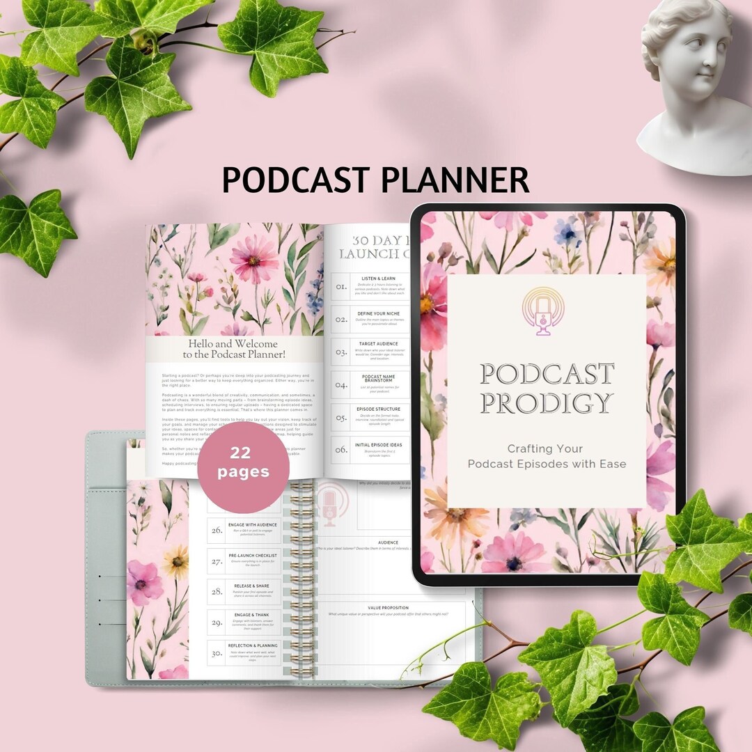 Podcast Launch Planner Podcast Planner Printable Podcast Content ...