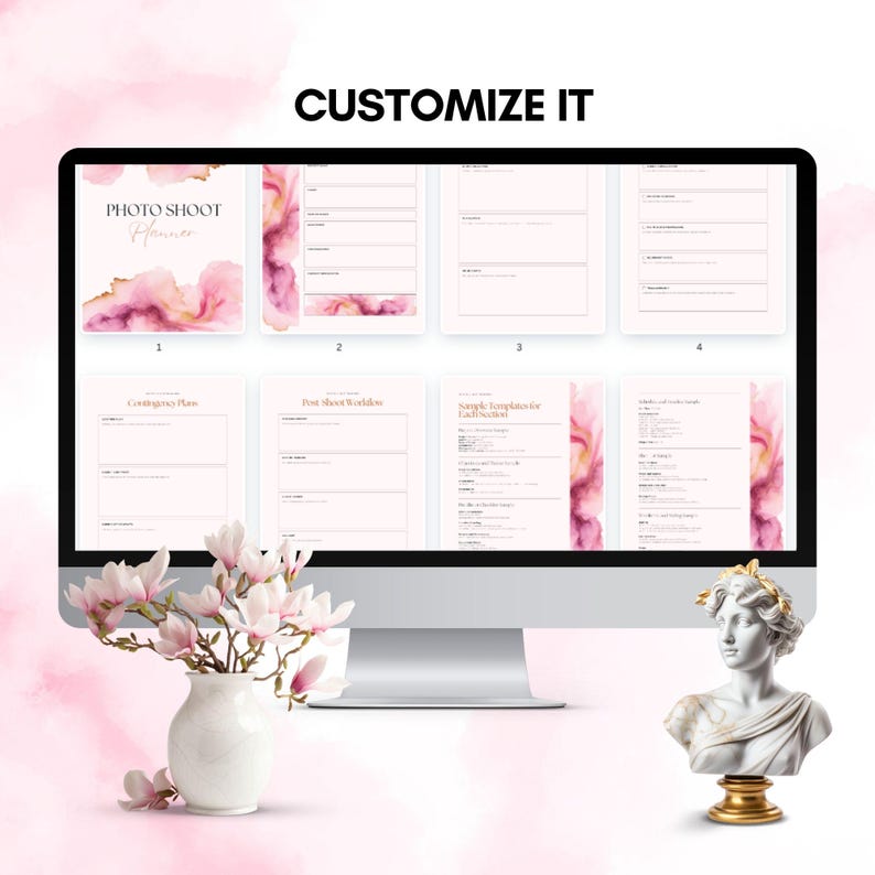 Photo Shoot Planner Template Printable Brand Photoshoot Session Plan ...