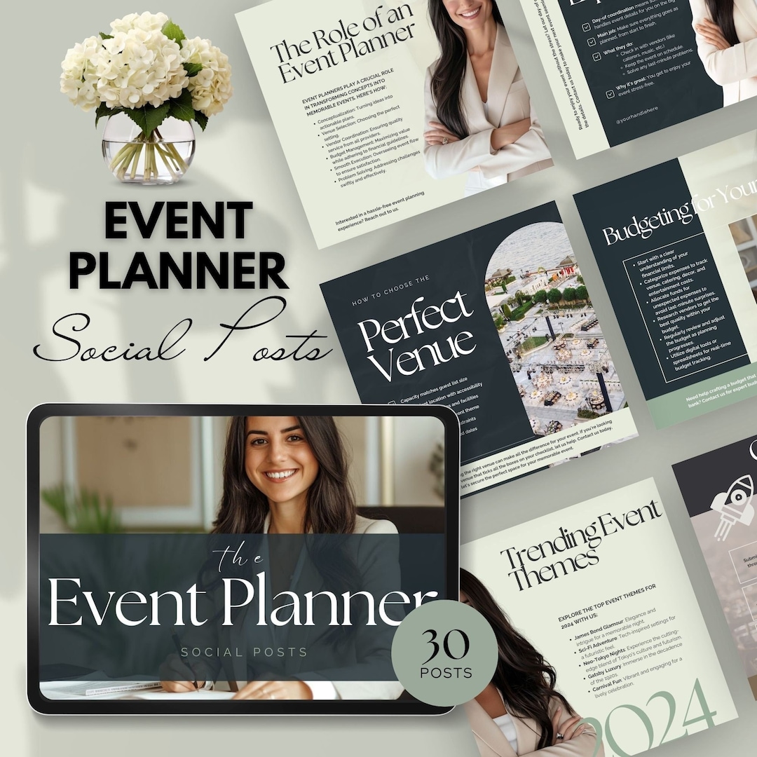 Event Planner Social Media Posts Events Party Organizer Instagram Party ...