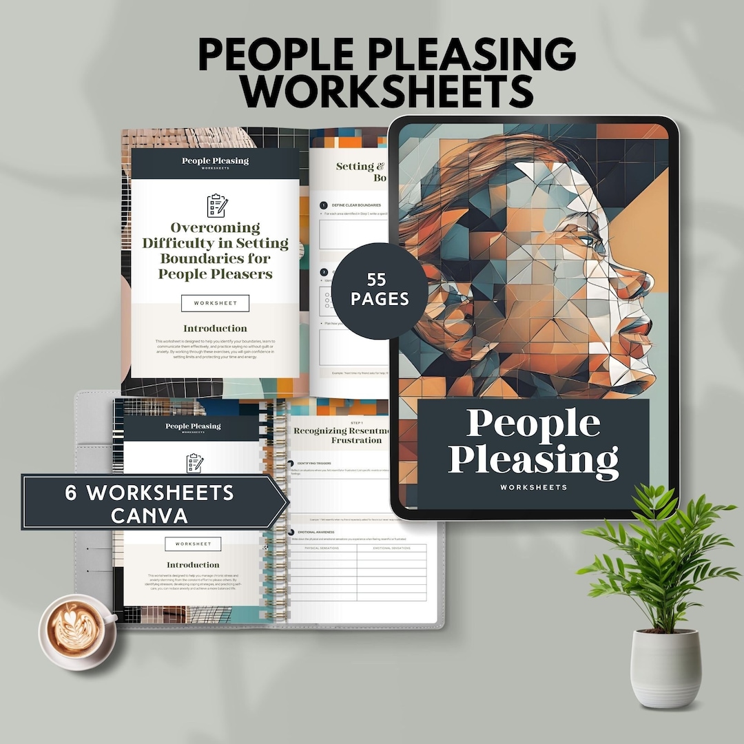 People Pleasing Worksheets People-pleasing Workbook Setting Boundaries ...