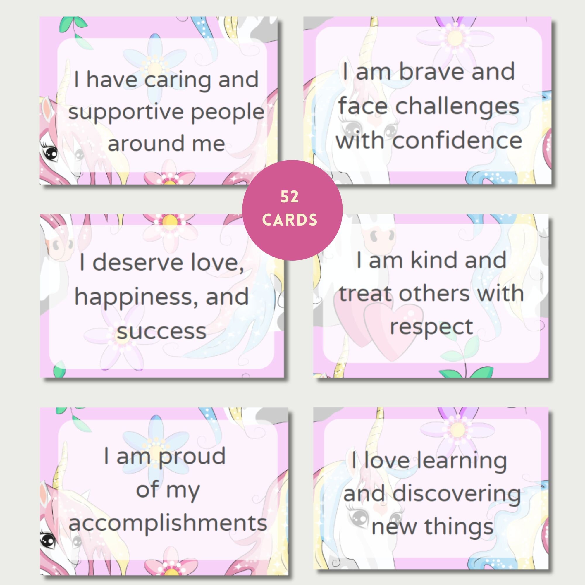 Kids Affirmation Cards Printable Affirmation Cards Positive Mental ...
