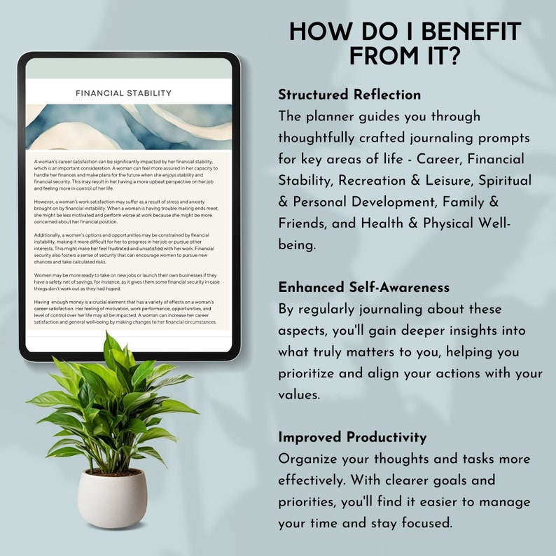 Work Life Balance Planner Productivity Plan Printable Journalling ...