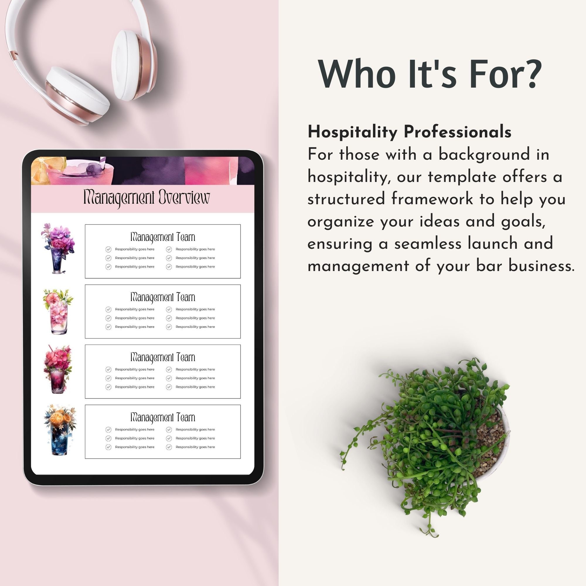 Bar Business Plan Template Cocktail Lounge Business Planner Wine Bar ...