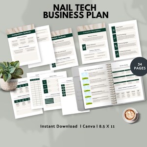 Nail Tech Business Plan Template for Nails Salon Business Proposal ...