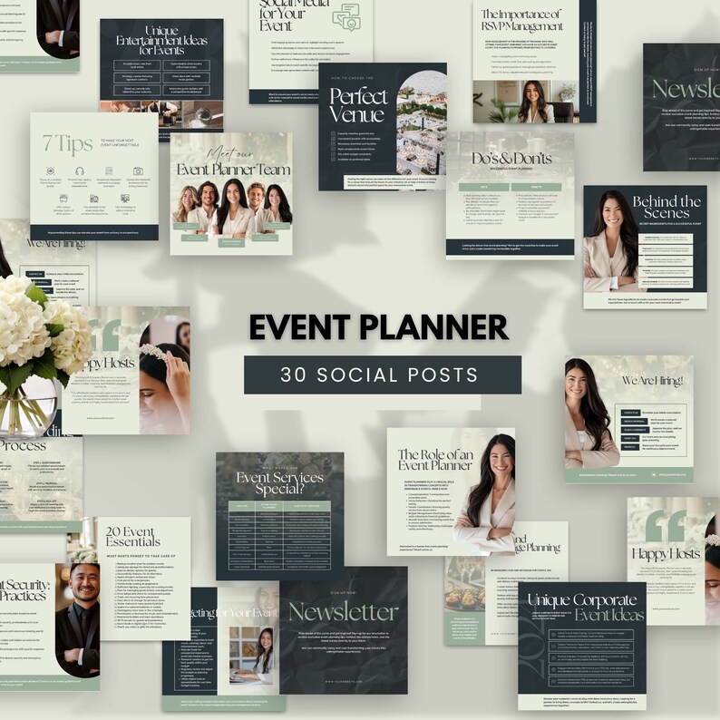 Event Planner Social Media Posts Events Party Organizer Instagram Party ...