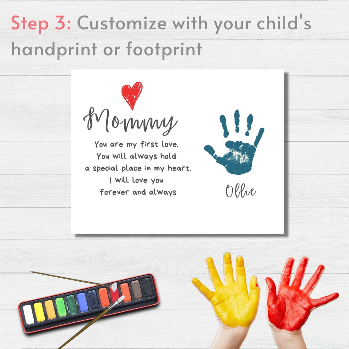 Mom Handprint Art Handprint Poem for Mom Mother's Day Poem Baby Toddler ...