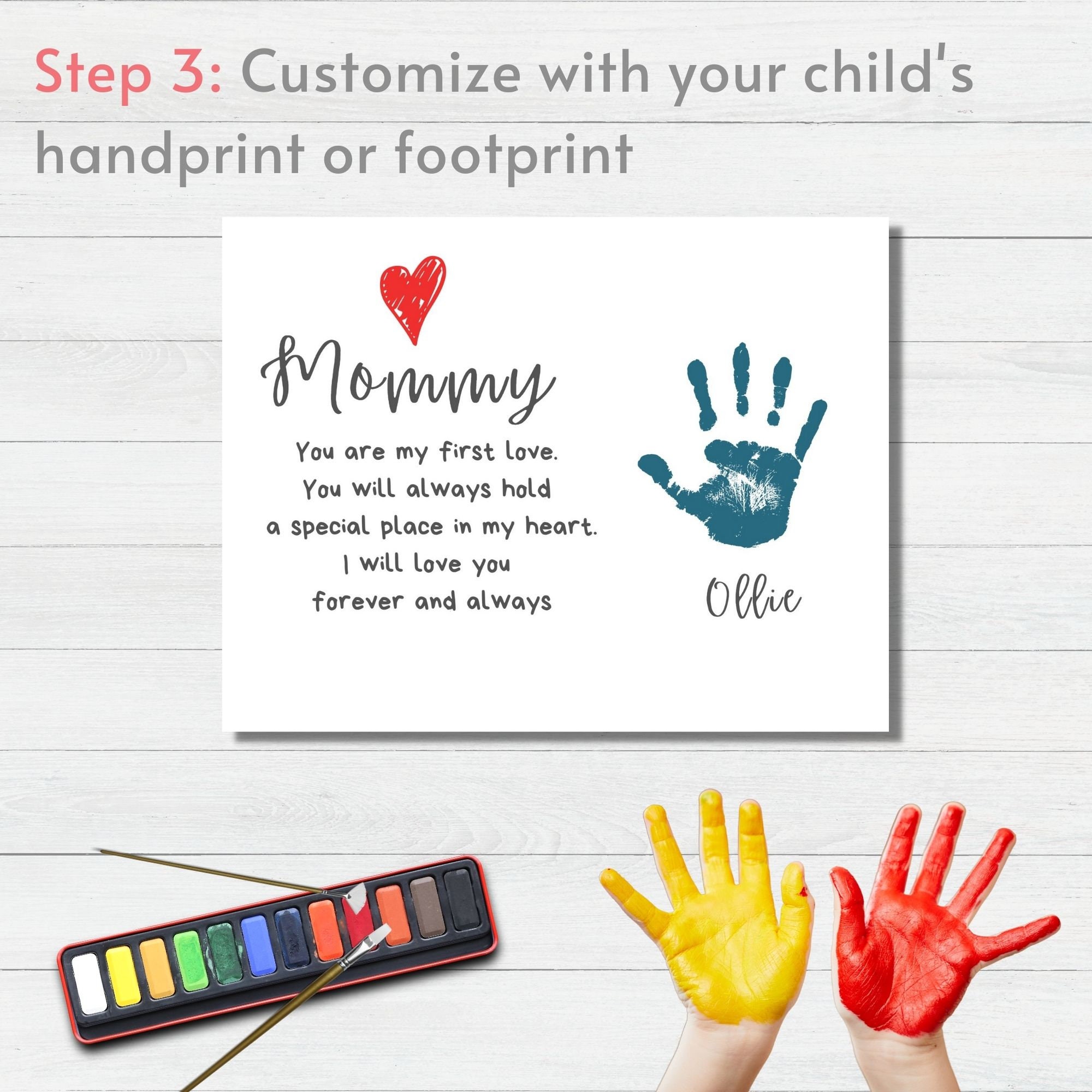 Mom Handprint Art Handprint Poem for Mom Mother's Day Poem Baby Toddler ...