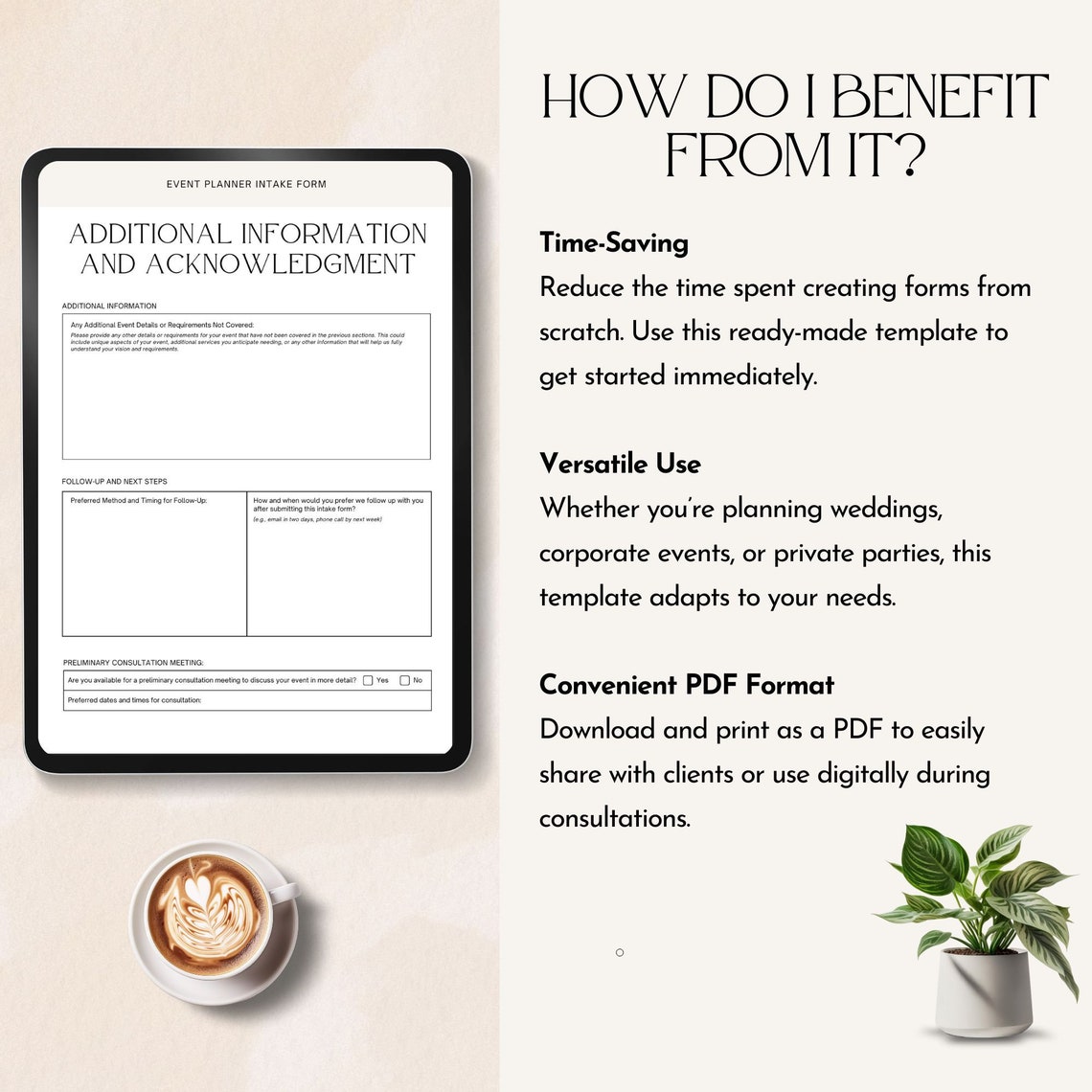 Event Planner Intake Form Canva Template Event Organizer Service ...