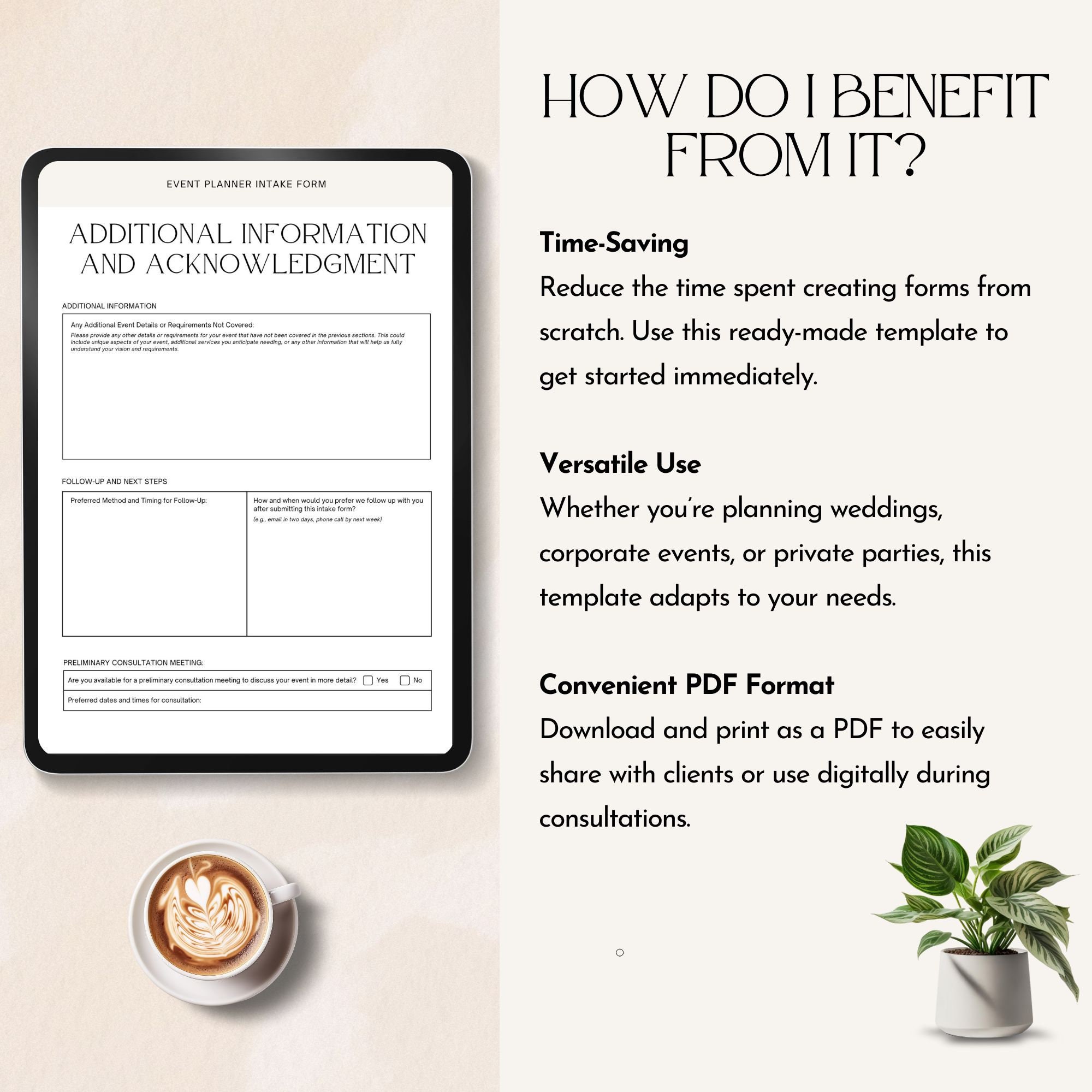 Event Planner Intake Form Canva Template Event Organizer Service ...