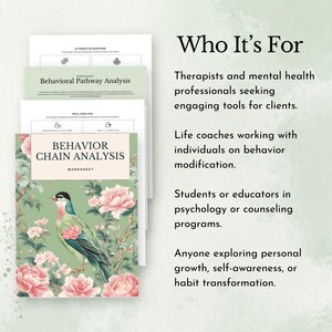 Behavior Chain Analysis Worksheet Therapy DBT Coping Skill Tool ...