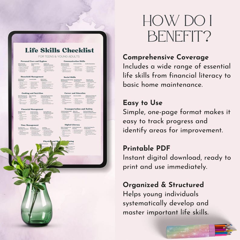Life Skills Checklist Life Prep List Practical Kids Life Skills ...