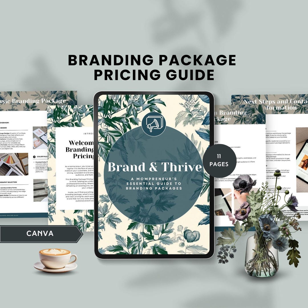 Branding Package Pricing Guide for Client Custom Brand Service Price ...