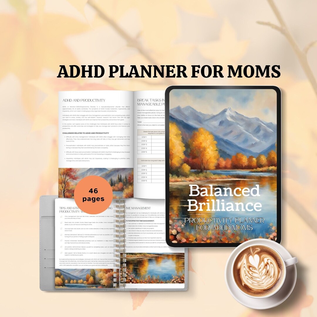 Adhd Mom Planner Printable Adhd Planner for Moms With Adhd - Etsy