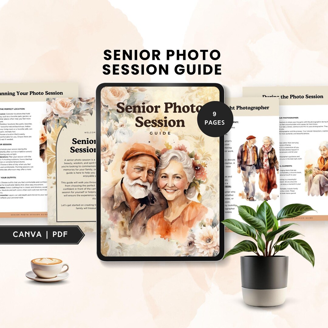 Senior Photo Session Guide Elderly Photo Shoot Session Preparation ...