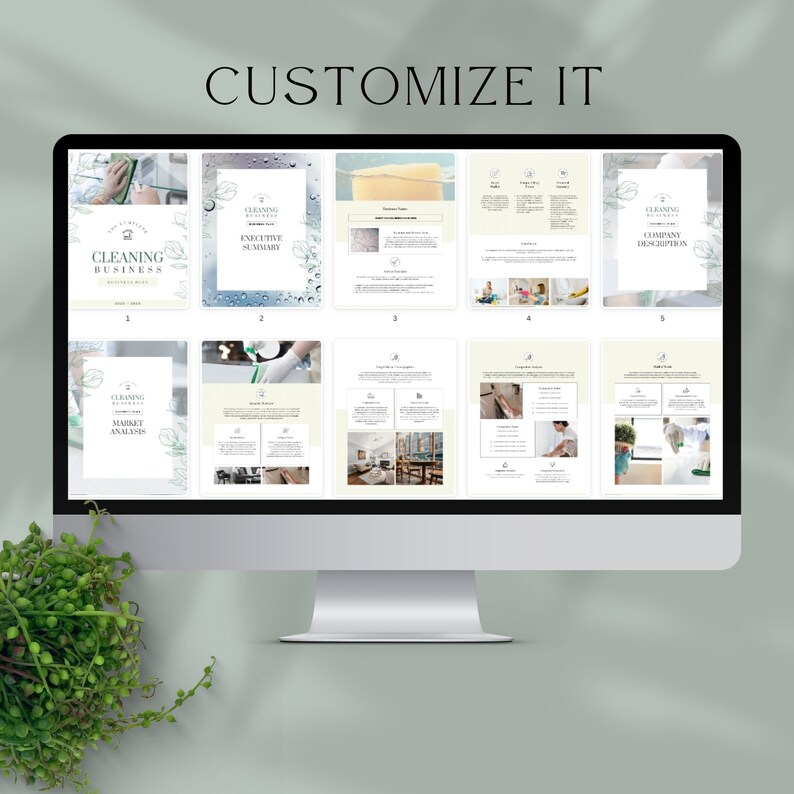Cleaning Business Plan Template Cleaning Service Company Small Business ...