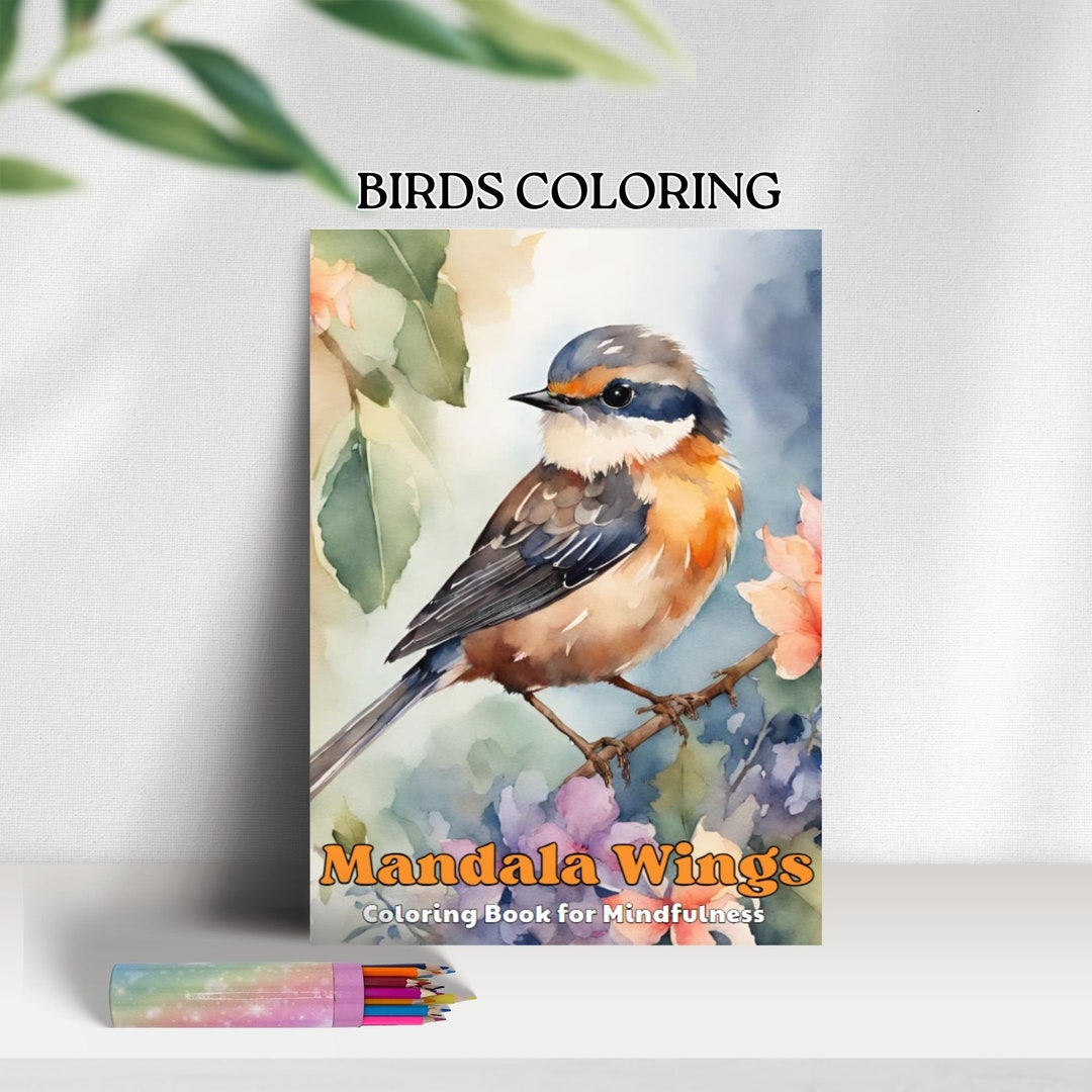 Coloring Birds Images for Mindfulness Mandala Pattern Coloring Page for ...