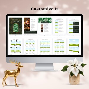 Holiday Gift Guide Template Christmas Product Catalog Digital Xmas Gift ...