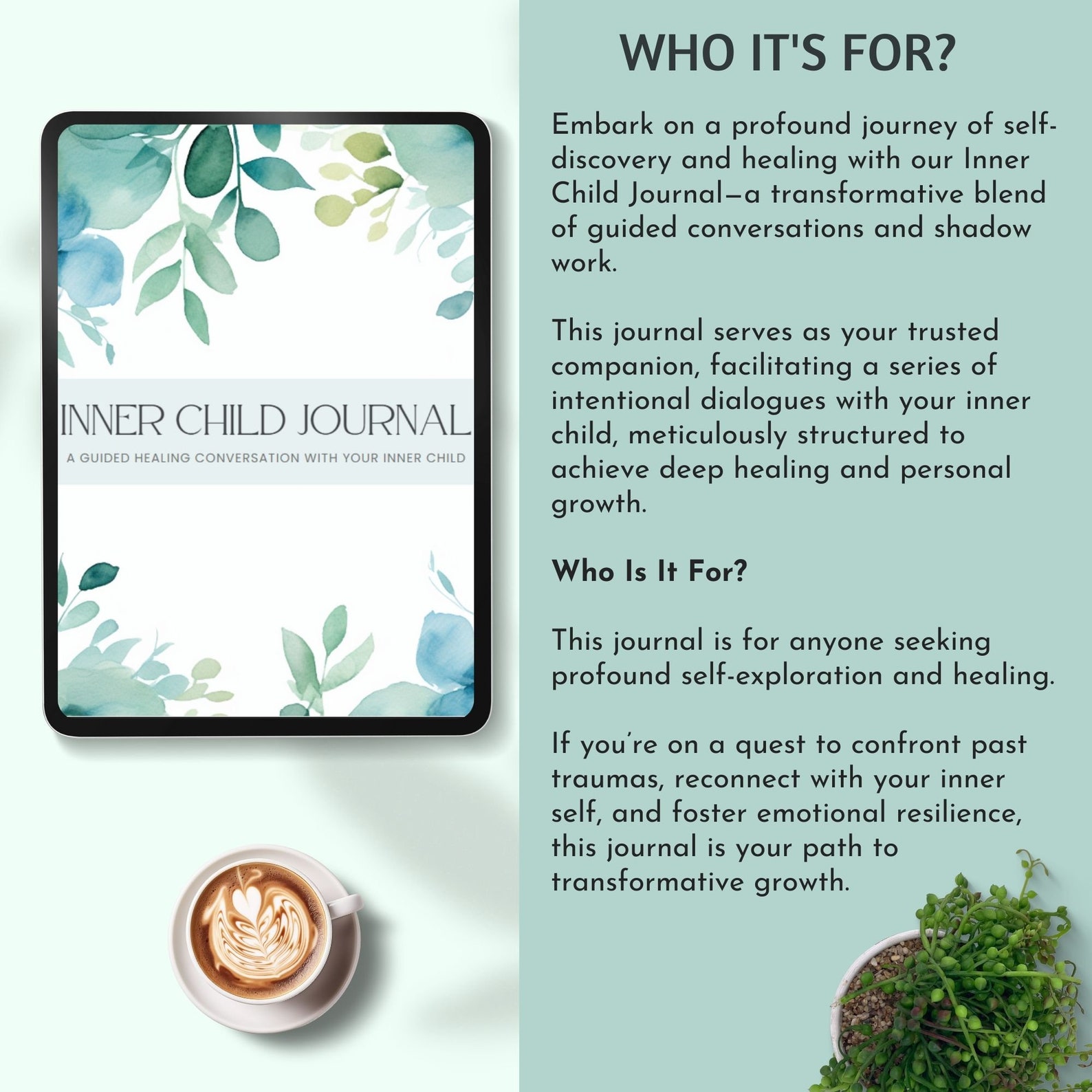 Inner Child Healing Journal Prompts PDF Worksheet for Mental Health ...