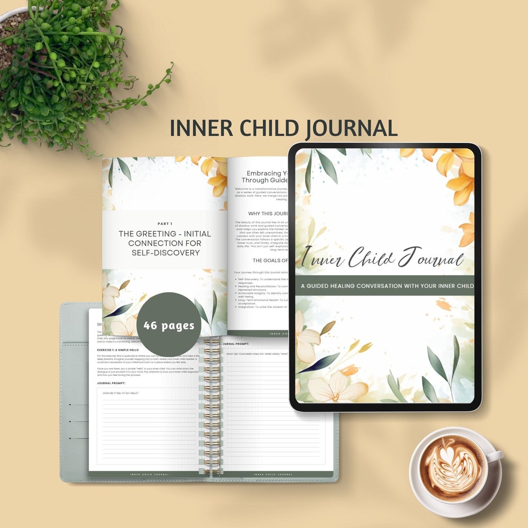 Journal Prompts for Inner Child Workbook Printable Mental Health Shadow ...