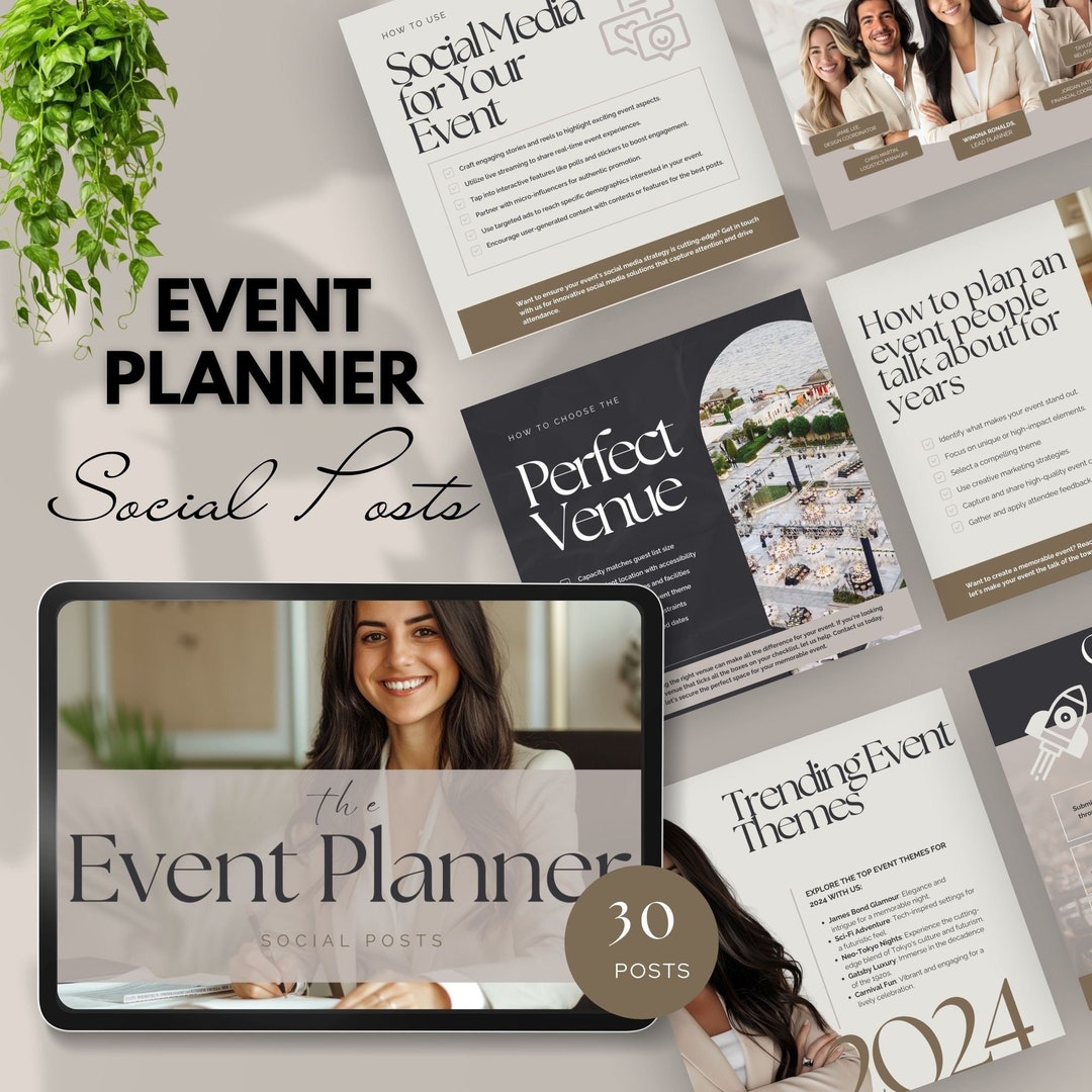 Event Planner Social Media Posts Events Party Organizer Instagram Party ...