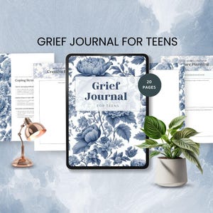 Grief Journal for Teens Grief and Loss Therapy Worksheets Teenager ...