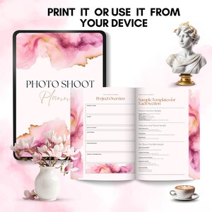 Photo Shoot Planner Template Printable Brand Photoshoot Session Plan ...