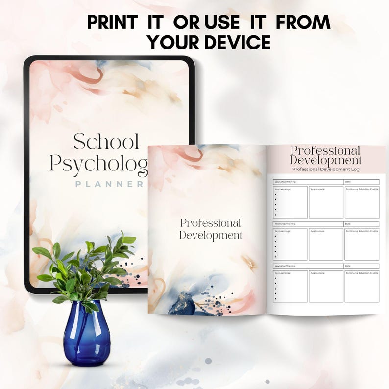 School Psychologist Digital Planner School Counselor Journal Therapy ...