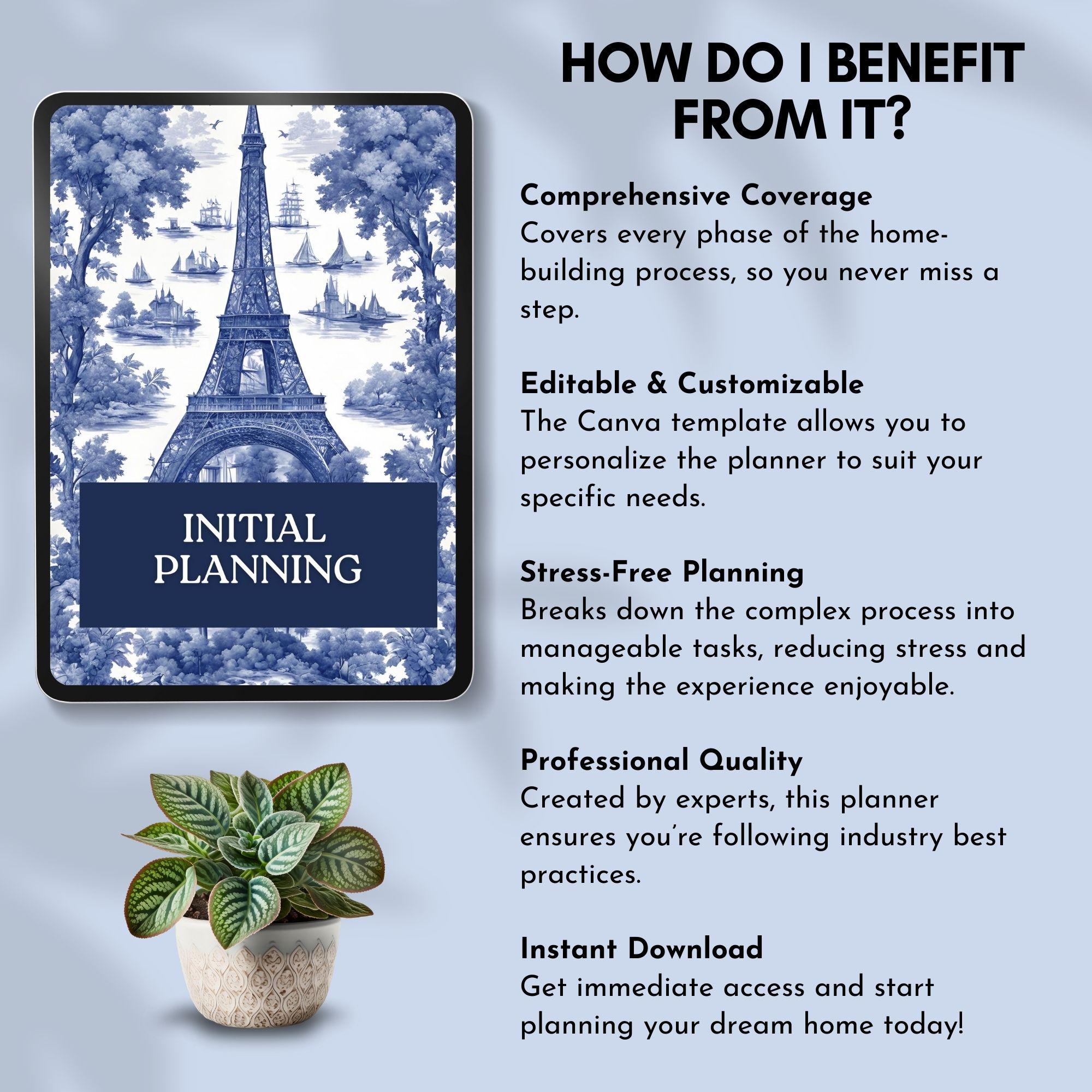 New Home Build Planner Custom Home Building Planner Template House ...