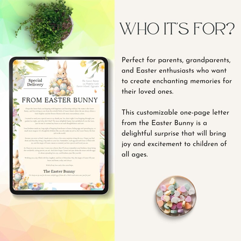 Letter From the Easter Bunny Printable Easter Bunny Letter for Kids ...