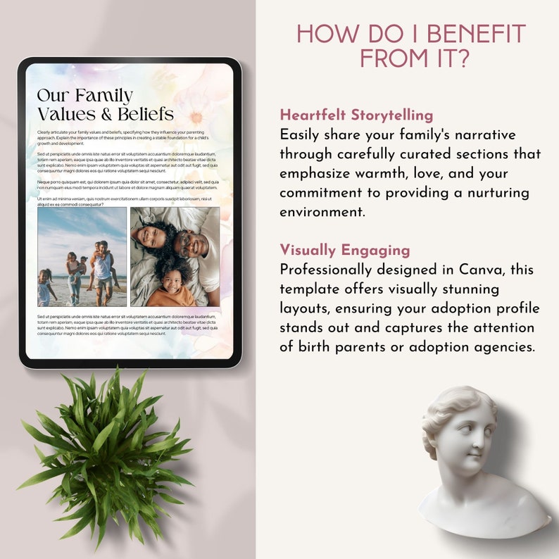 Adoption Profile Book Template Canva DIY Child Adoption Guide ...