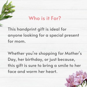 Mom Handprint Art Handprint Poem for Mom Mother's Day Poem Baby Toddler ...