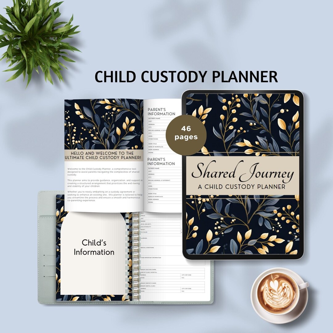 Child Custody Planner Printable Child Custody Arrangement Divorce ...