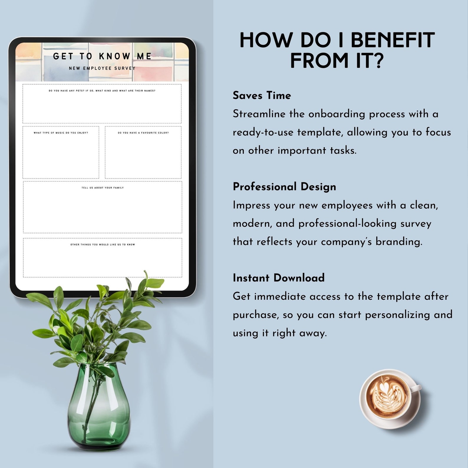 Getting to Know You for Coworkers Employee Get to Know My Team ...