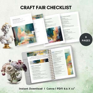 Craft Fair Checklist Craft Show Planner Guide Trade Show Planning Market Vendor Event Organizer ...